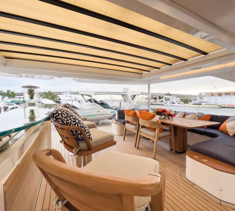 RISING DAWN Yacht Charter Details, Gulf Craft Majesty 140 ...